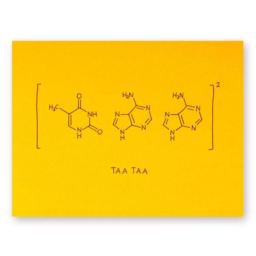 DNA Genetics Graduation Card or Farewell Card - Biology Biochemistry ...