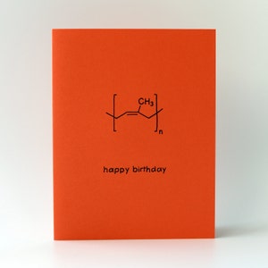 Chemistry Happy Birthday Card | Science Balloon Latex Polymer Chemical ...
