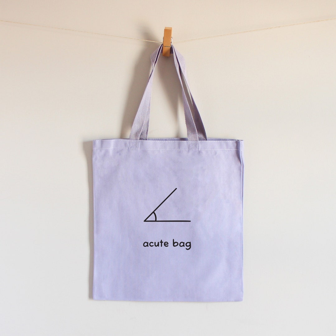 Cute Math Bag | Acute Bag Tote | Acute Angle Algebra and Geometry ...