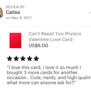 Can't Resist You Physics Valentine Love Card Resistance Electrical ...