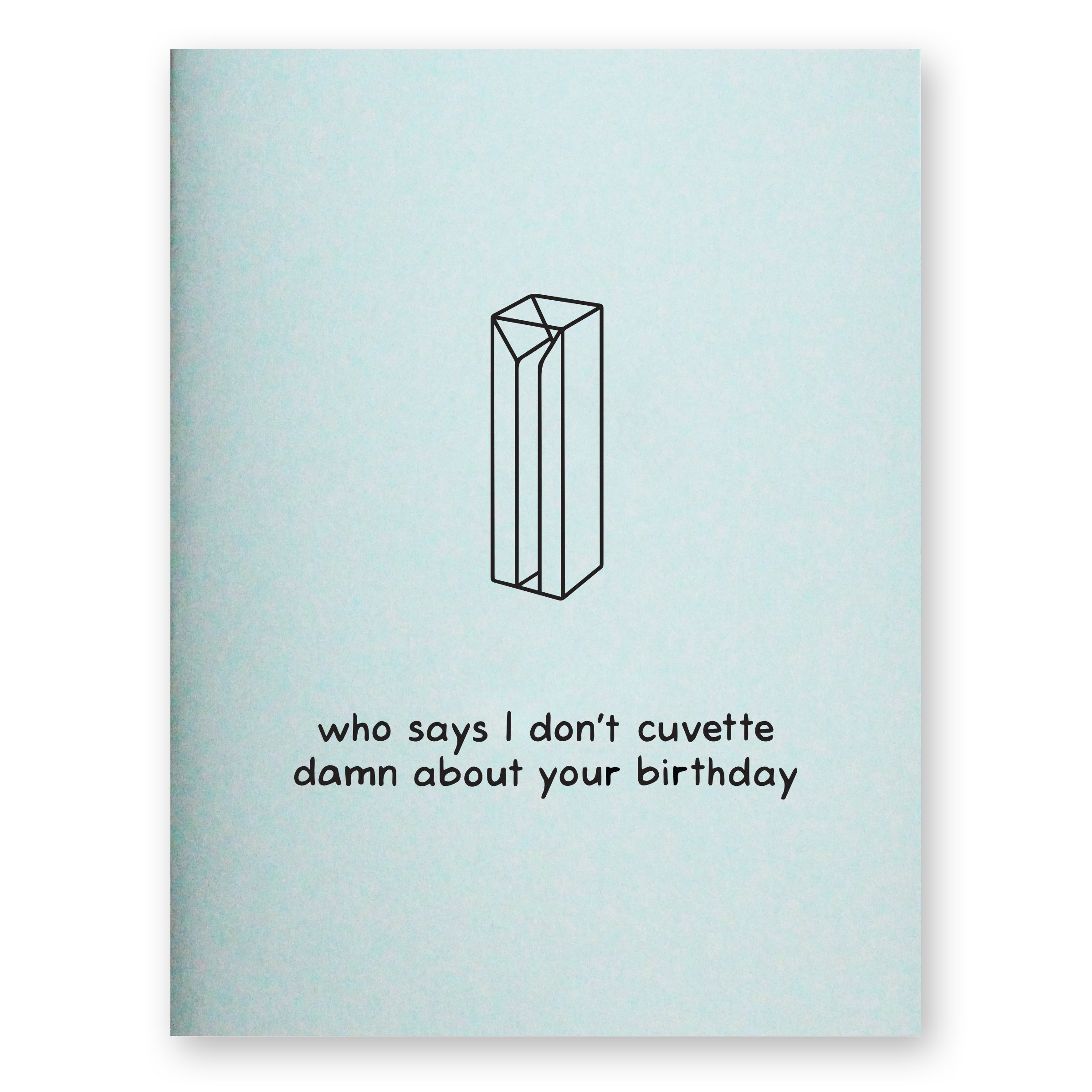 Science Birthday Card Cuvette Pun Biology Chemistry Nerd - Etsy