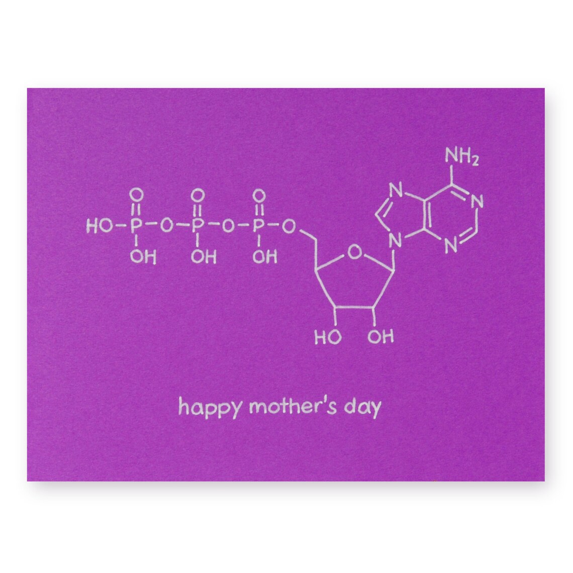 Chemistry Mother's Day Card ATP Science Biology - Etsy