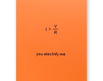 Physics Valentine Card Science Equation Love Friendship | Etsy