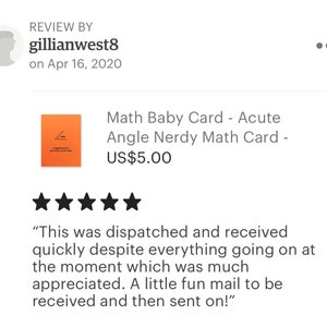 Math Baby Card | Acute Angle Cute Maths Baby Card | Congratulations You ...