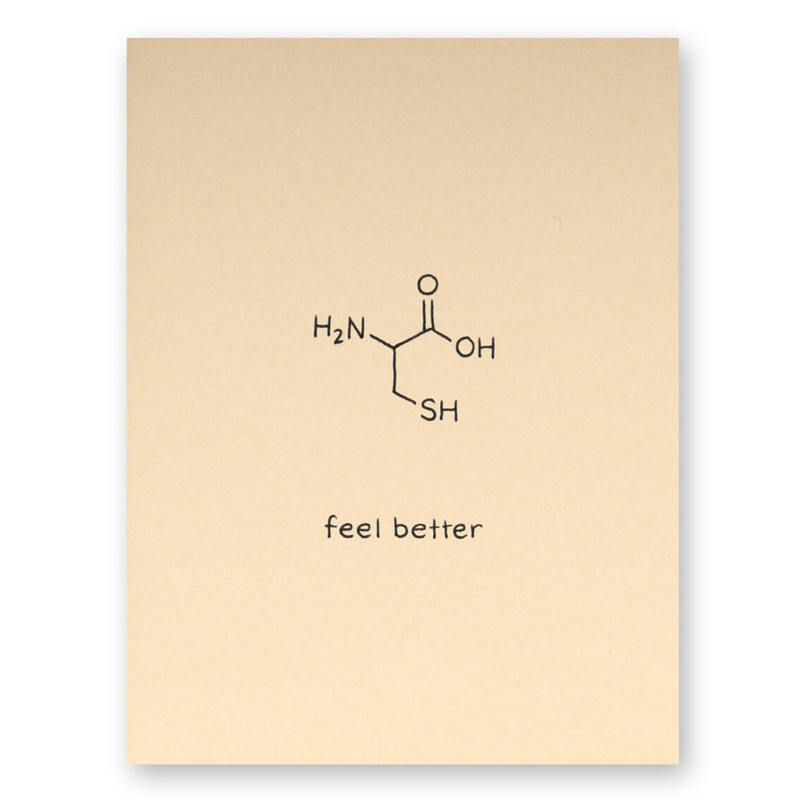 Science Get Well Card Chemistry Chicken Soup Amino Acid | Etsy