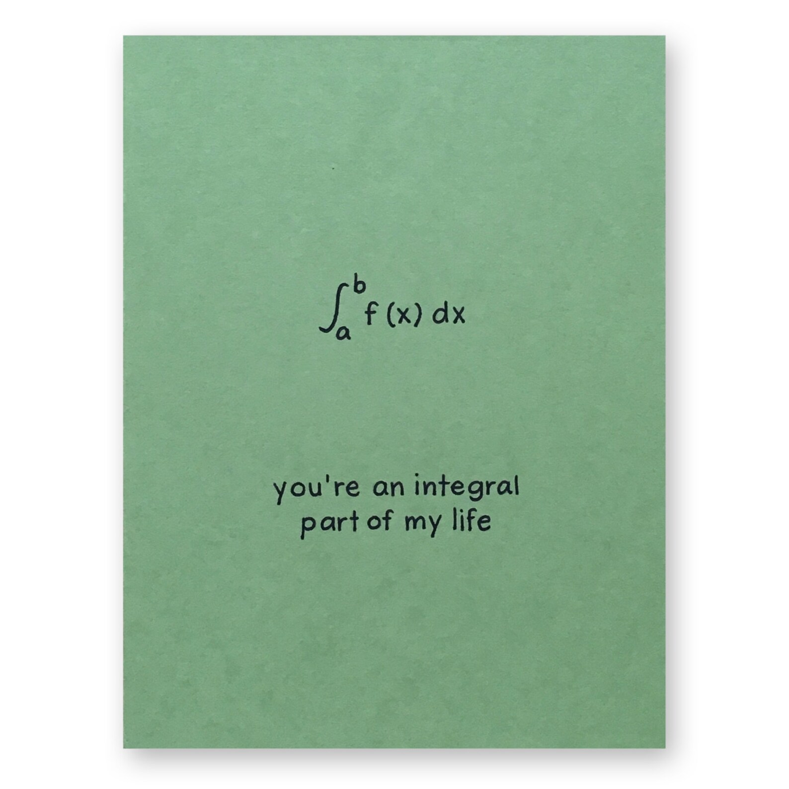 Calculus Thank You Card Integral Math Valentine Love - Etsy Canada