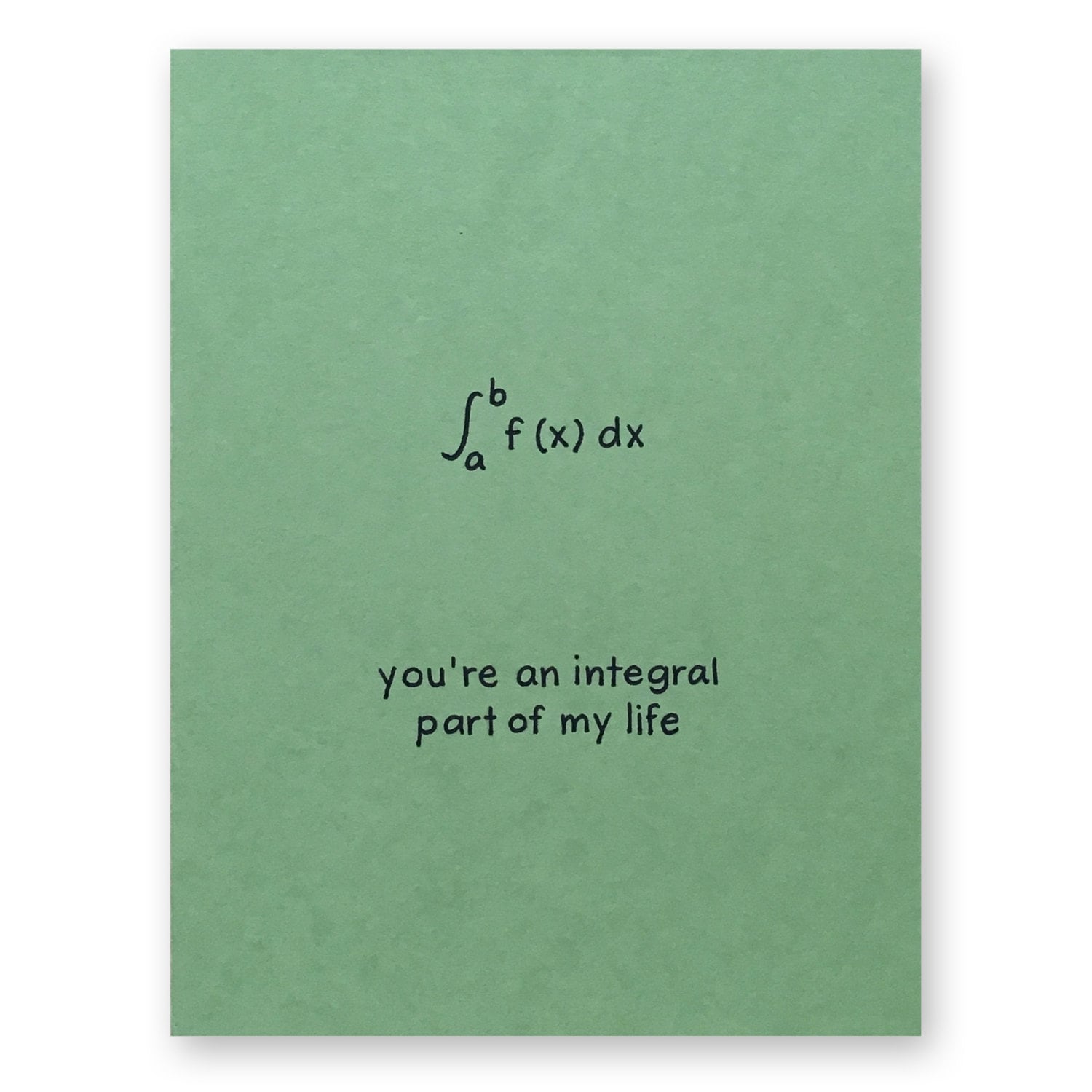 Calculus Thank You Card Integral Math Valentine Love - Etsy Canada
