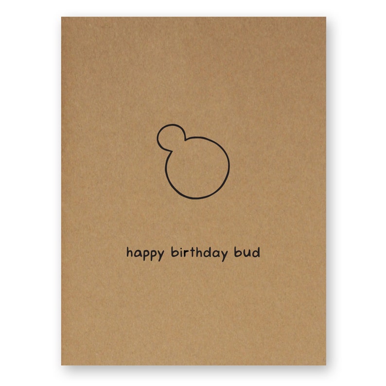 Bacteria Birthday Card Microbiology Yeast Mycology Budding - Etsy