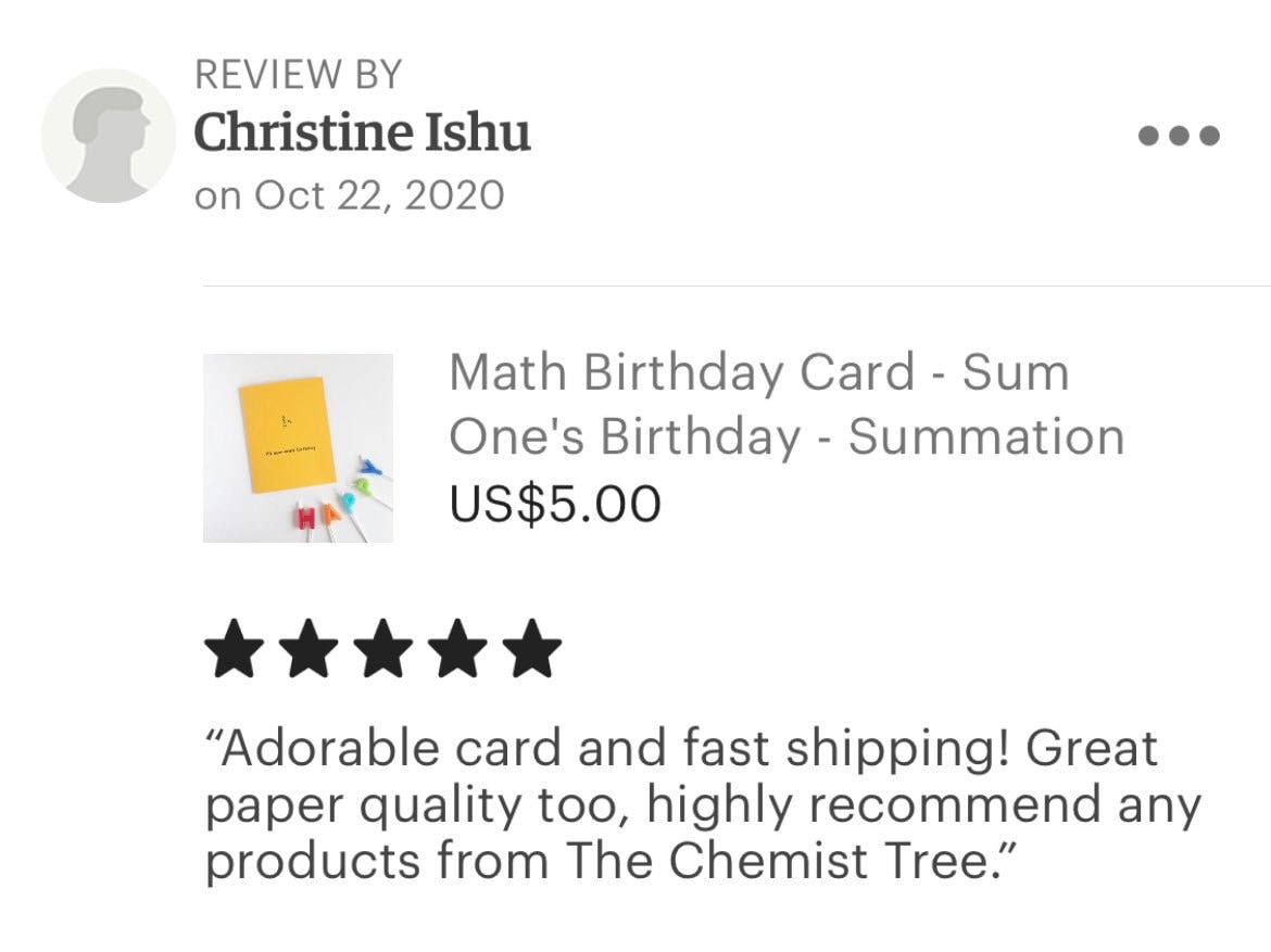 Math Birthday Card Sum One's Birthday Summation Number - Etsy