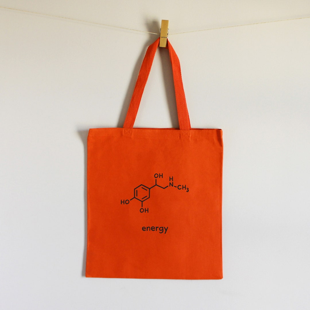 Energy Adrenaline Tote Bag Nerd Chemistry Science Grocery Bag / Book ...