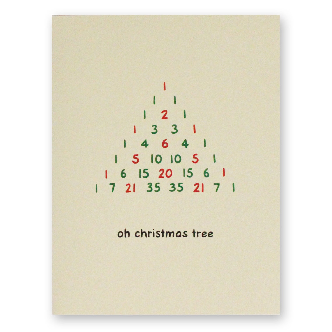 Math Holiday Card Set 5 Cards Mathematics Stats Christmas | Etsy