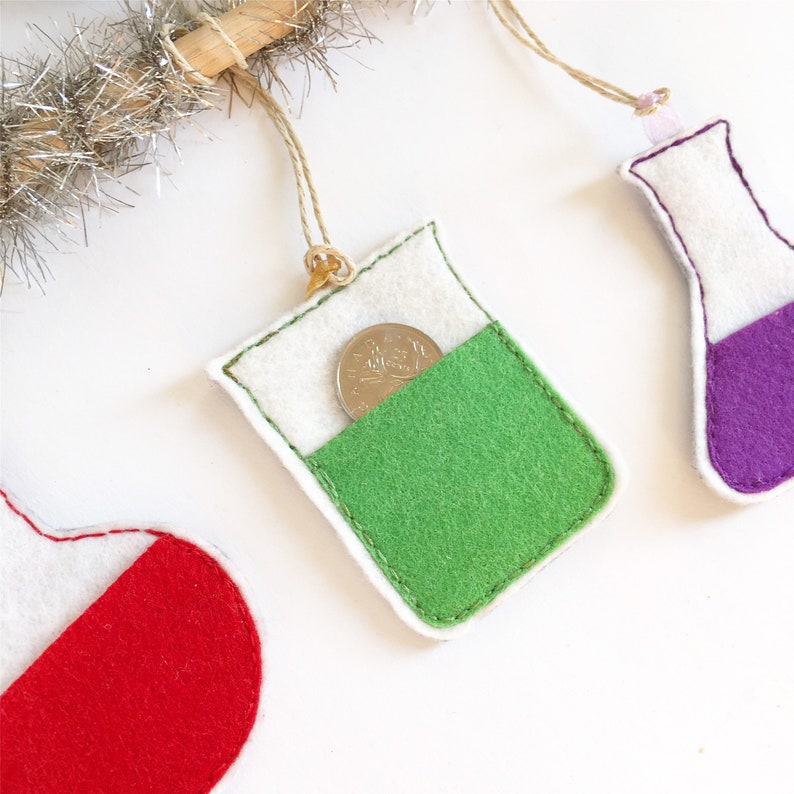 Science Lab Glassware Felt Tags Chemistry Advent Calendar | Etsy