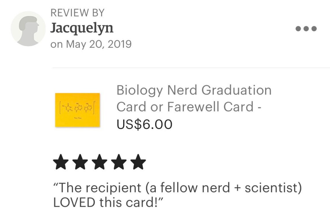 DNA Genetics Graduation Card or Farewell Card Biology - Etsy