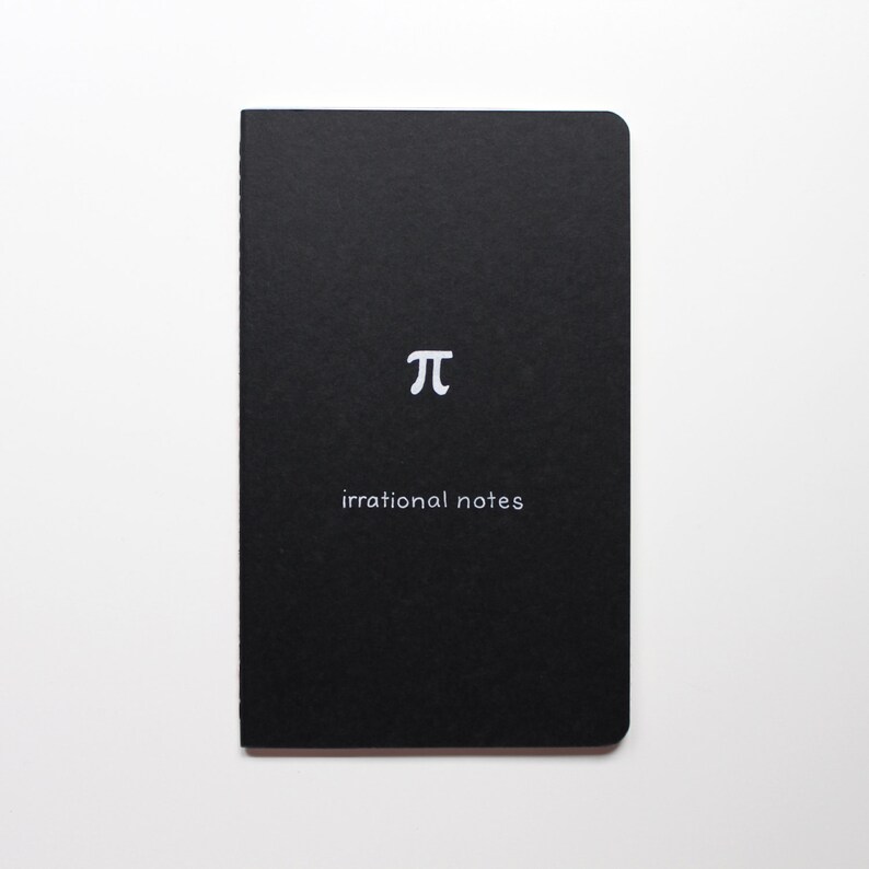 Pi Math Nerd Journal Notebook LARGE Irrational Notes Pi - Etsy