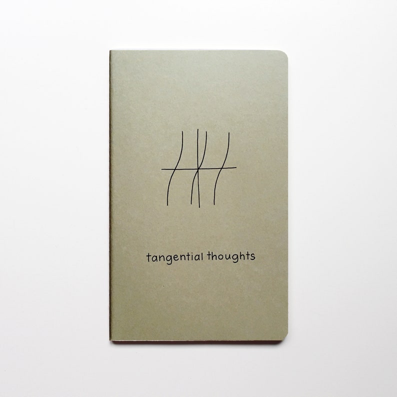 Math Notebook Tangential Thoughts Journal Tan Graph - Etsy