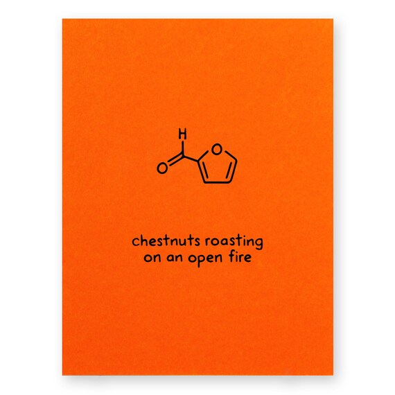 Nerd Christmas Card Chemistry Holiday Card Chestnuts | Etsy