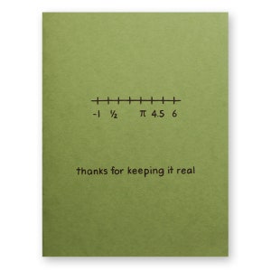 Math Thank You Card Set of 5 | Teacher Tutor Parent Appreciation ...