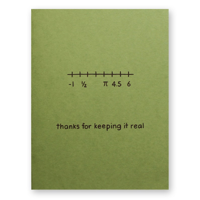 Math Thank You Card Set of 5 Teacher Tutor Parent - Etsy