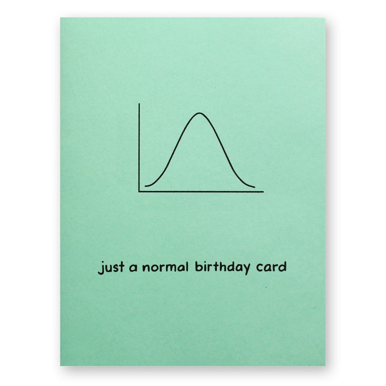 Math Stats Birthday Card Set of 5 Mathematics Statistics - Etsy