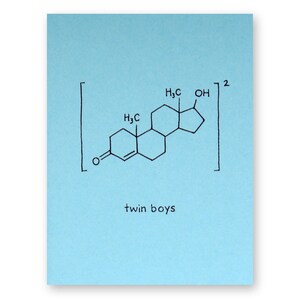 Chemistry Baby Card | Science Baby Card | Nerd Baby Card - Girl, Boy or ...