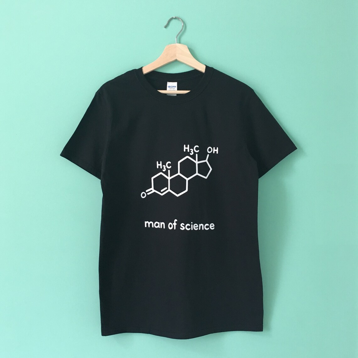 Man of Science Testosterone T Shirt Chemistry Molecule Tee - Etsy