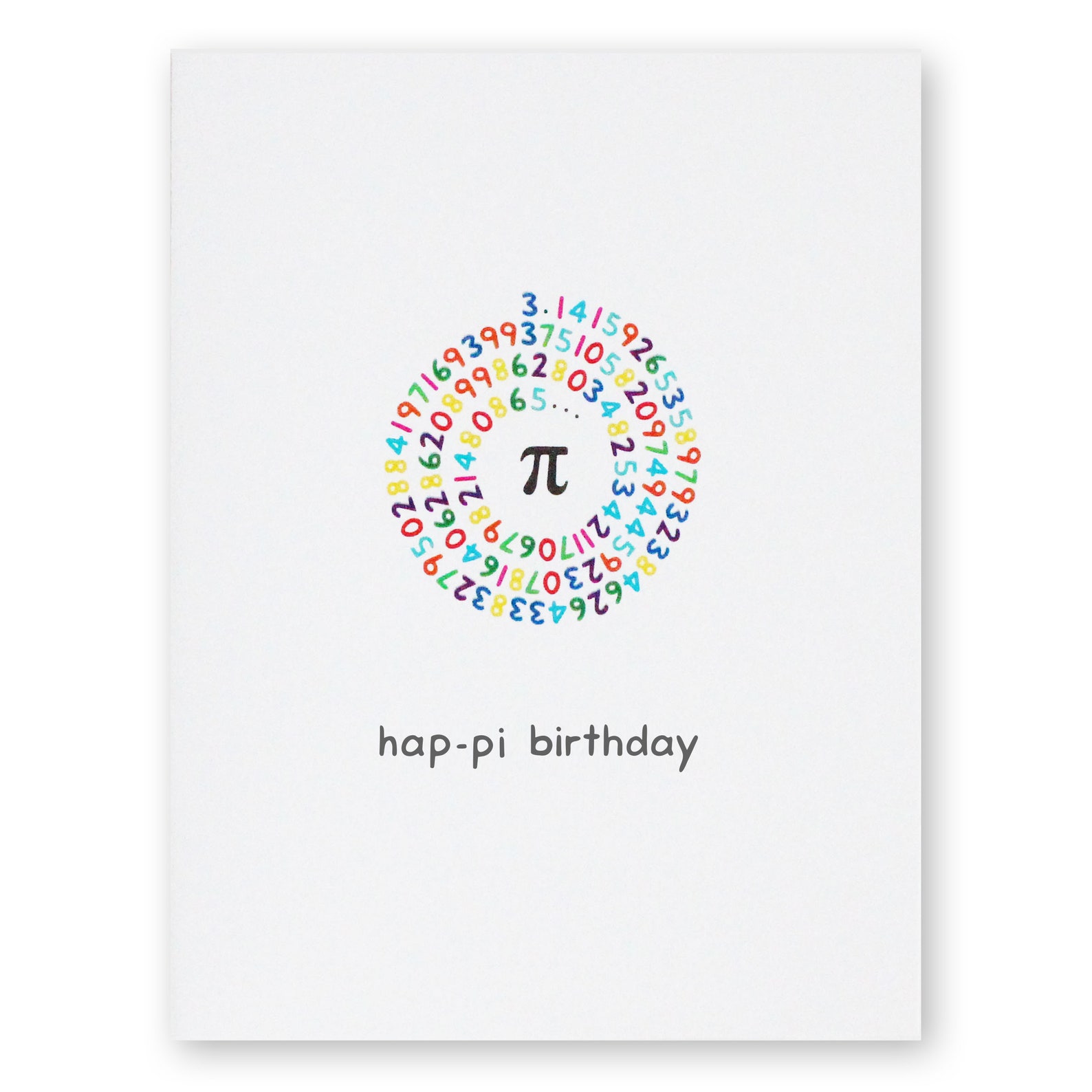 Pi Birthday Card Math Pun Number Card Happi Birthday Pi - Etsy