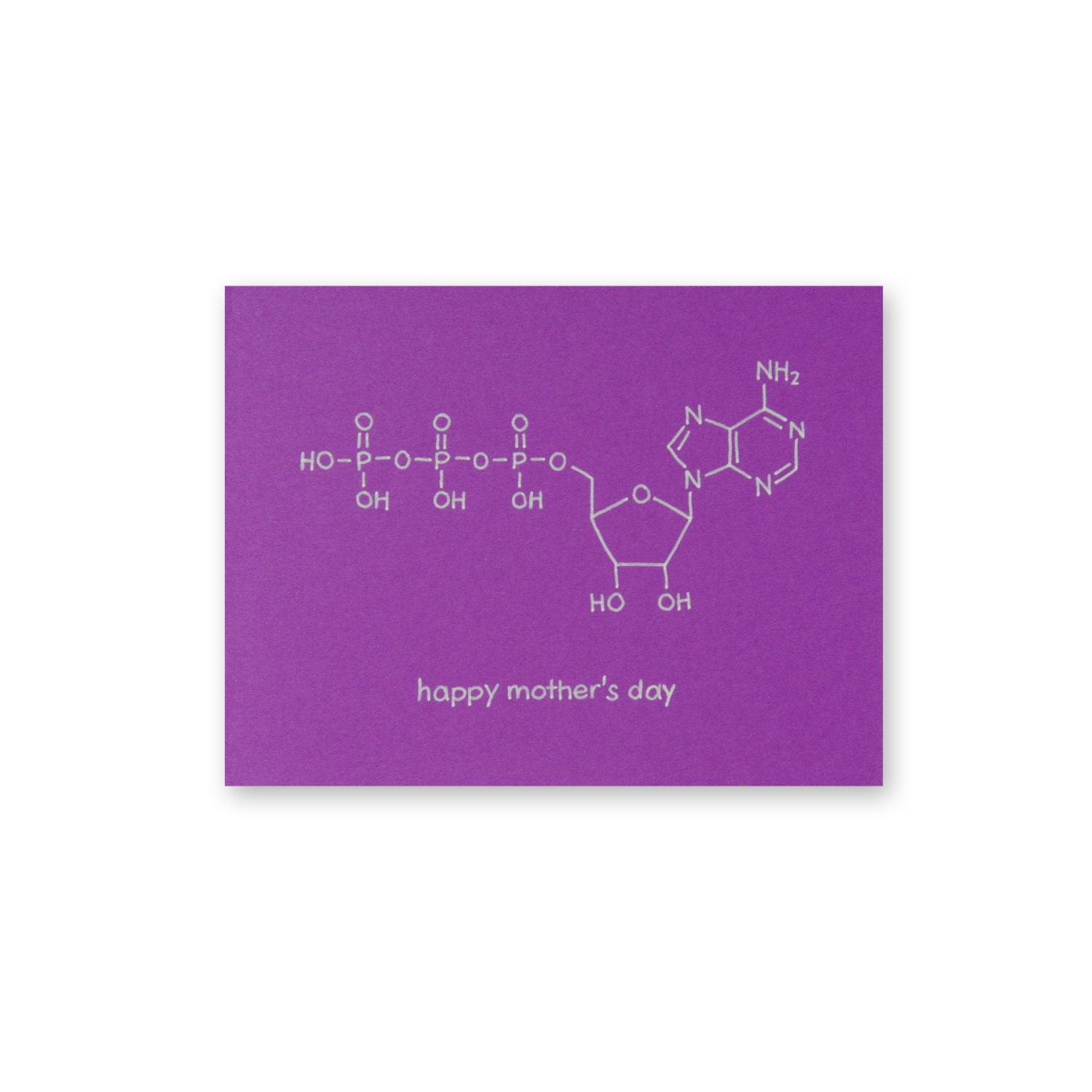Chemistry Mother's Day Card ATP Science Biology - Etsy