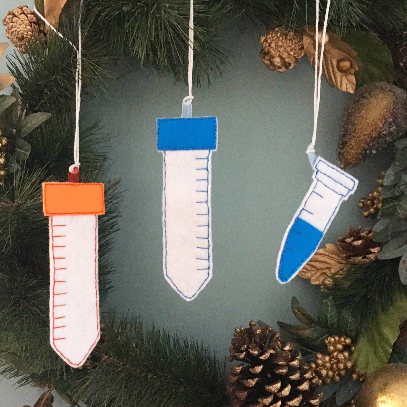 Biology Lab Ornaments Molecular Biology Biochemistry | Etsy