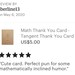 Math Thank You Card Tangent Pun Tan Q Trigonometry Graph Maths Nerd ...