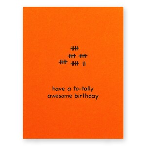 CUSTOM Age Maths Birthday Card | Tally Marks | Totally Awesome Birthday ...