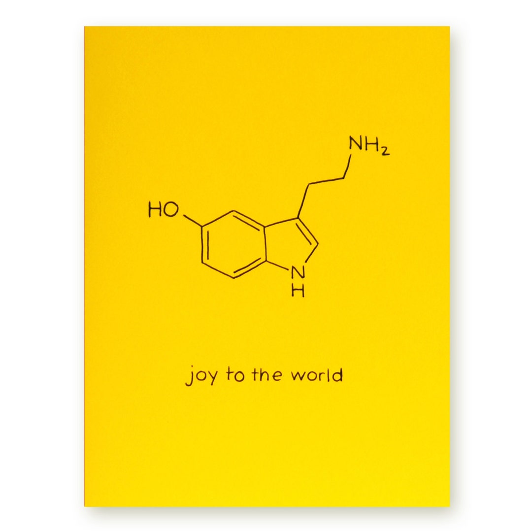 Joy to the World Card - Science Nerd Christmas Card - Chemistry Holiday ...