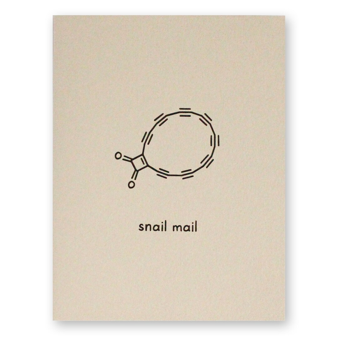 Chemistry Snail Mail Card | Science Molecule Compound | Friendship Keep ...
