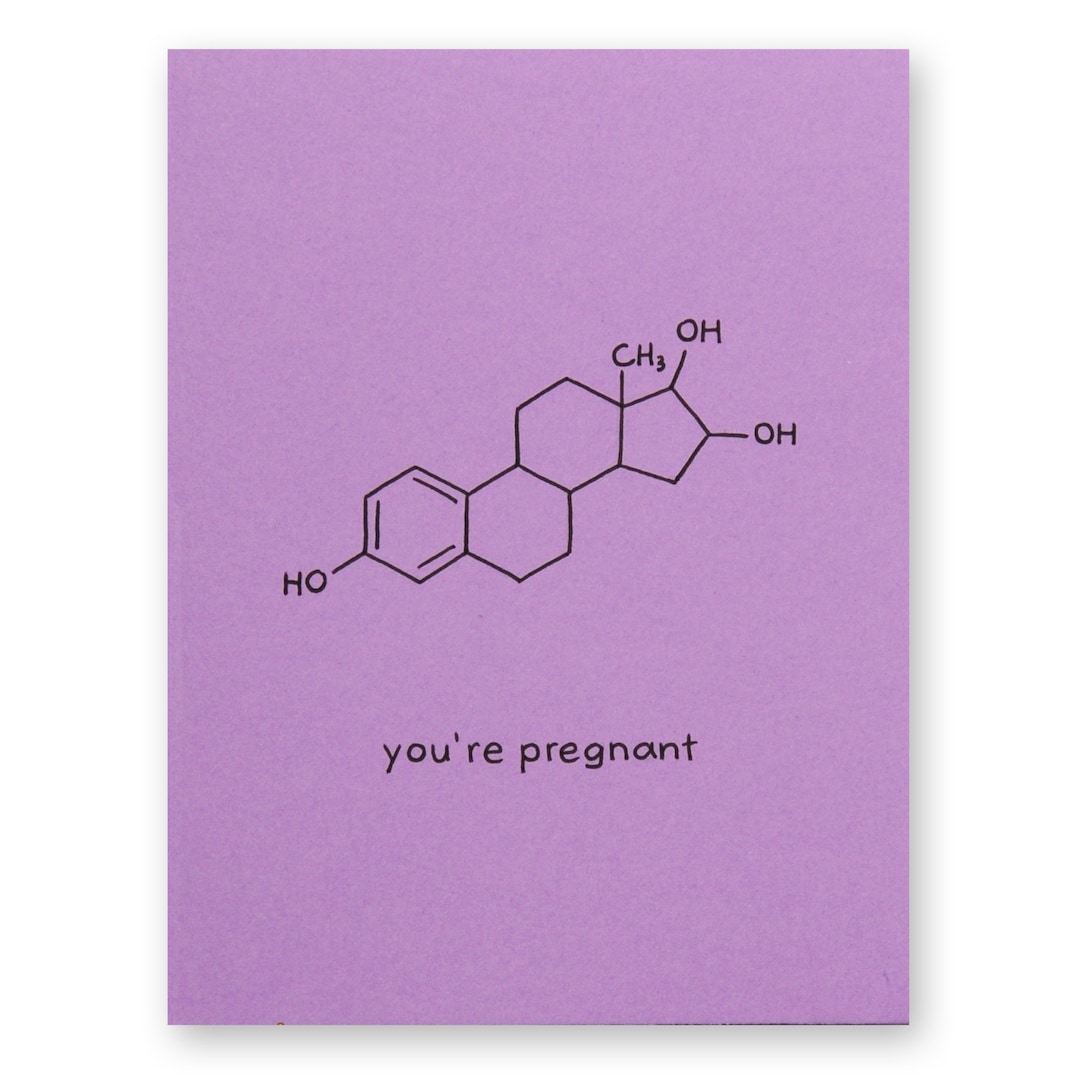 Nerd Pregnancy Card - Science Baby Shower Card - Chemistry Baby Card ...