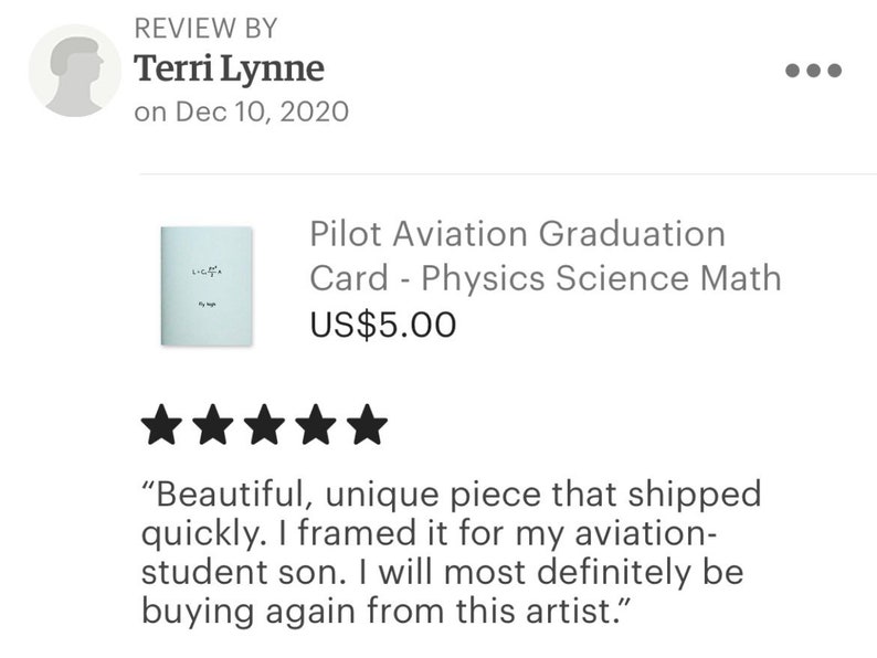 Pilot Aviation Graduation Card Physics Science Math Flight - Etsy