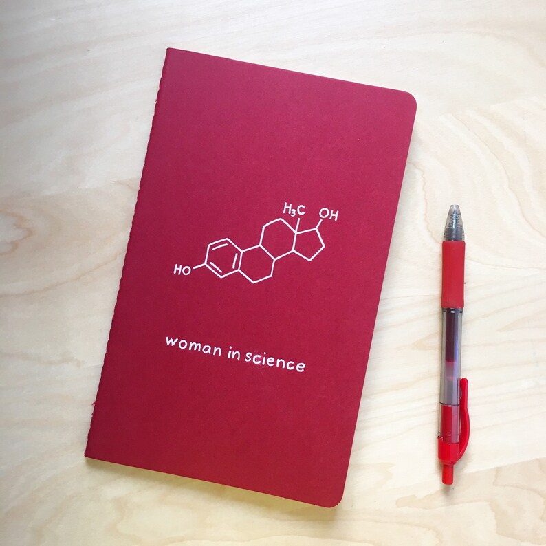 Woman Science Journal Notebook Estrogen Female Hormone - Etsy