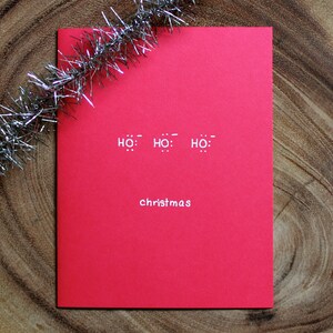 Science Christmas Card - Nerd Chemistry Holiday Card - Ho Ho Ho Card - Etsy