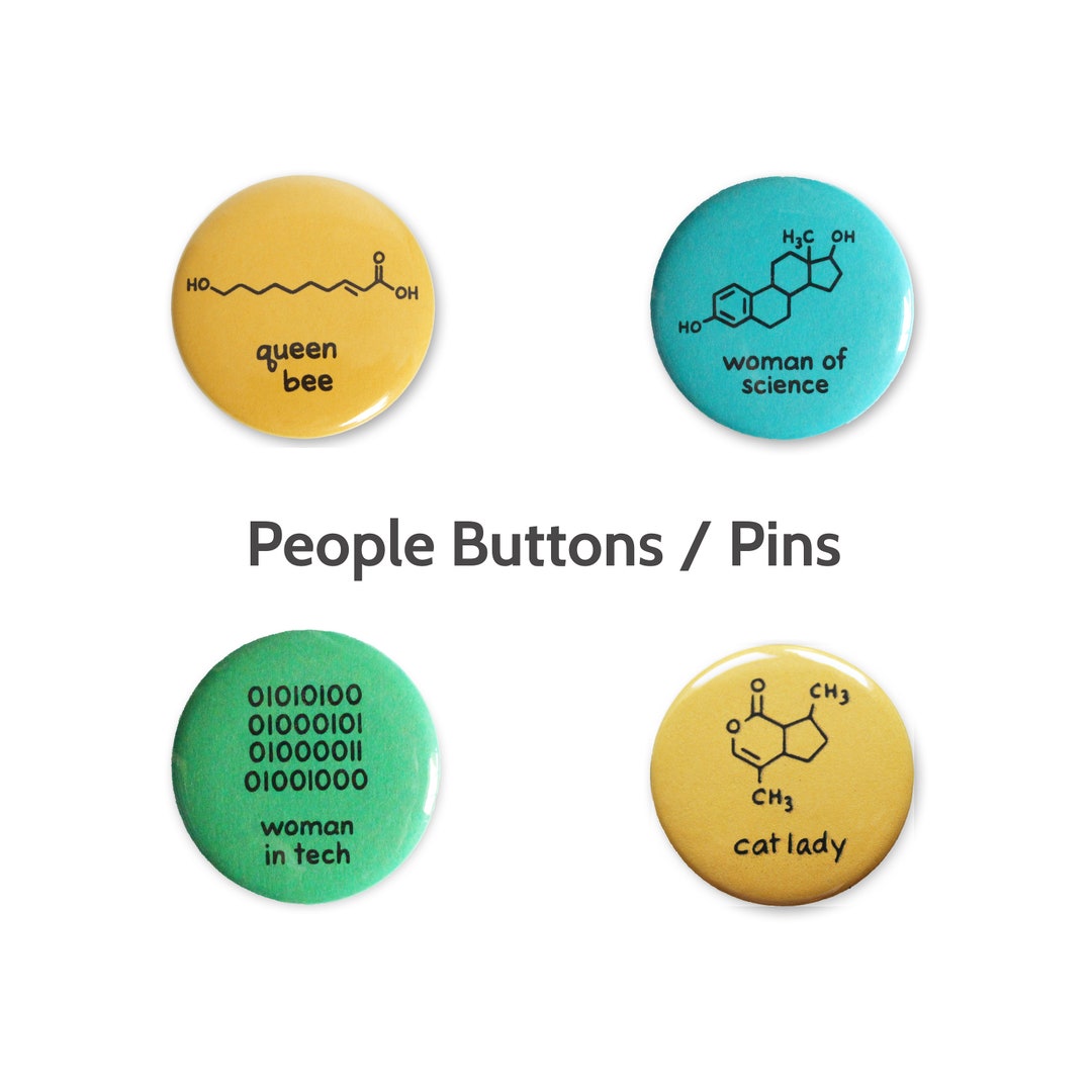 Nerd People Buttons | Science Math Chemistry Pins | Maths Geek Badge (1 ...
