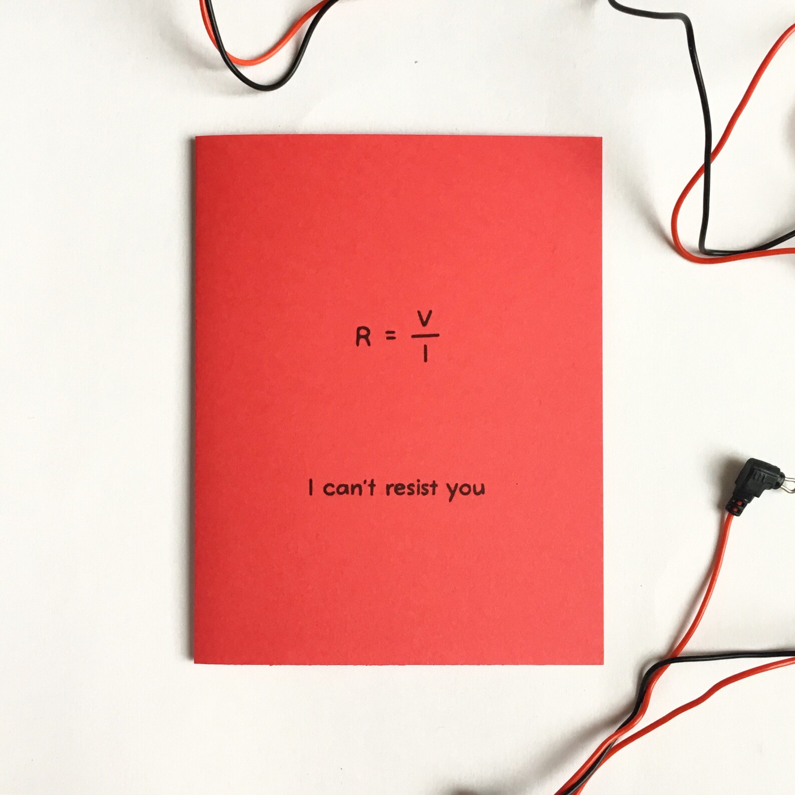 Can't Resist You Physics Valentine Love Card Resistance | Etsy