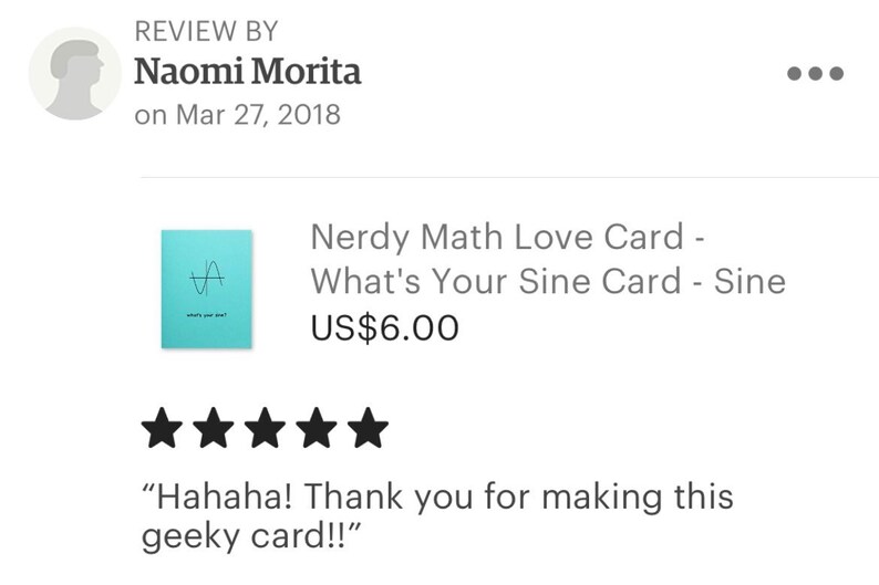 Nerdy Math Love Card What's Your Sine Card Sine Wave | Etsy