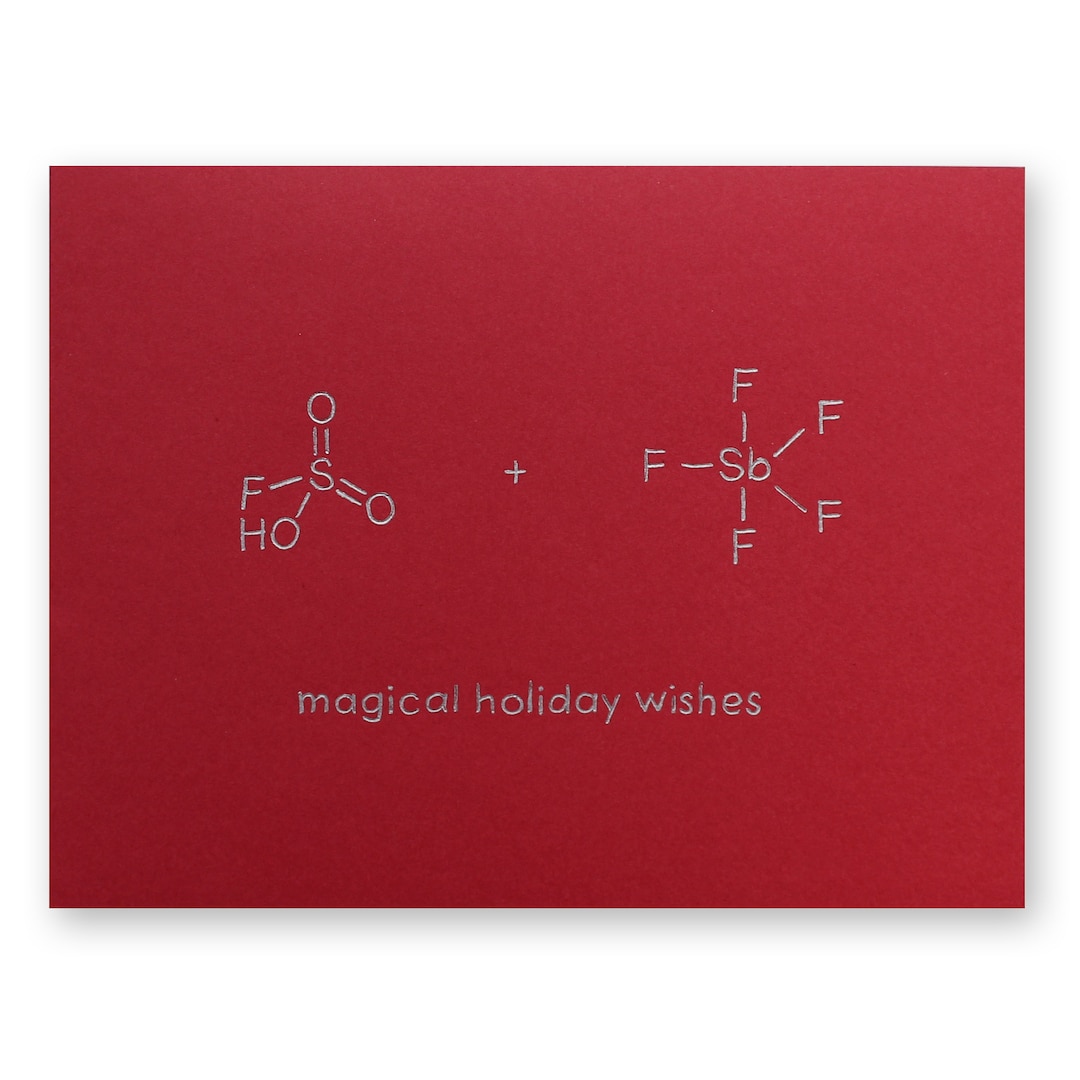 Magical Christmas Card - Chemistry Science Holiday Card - Magical ...