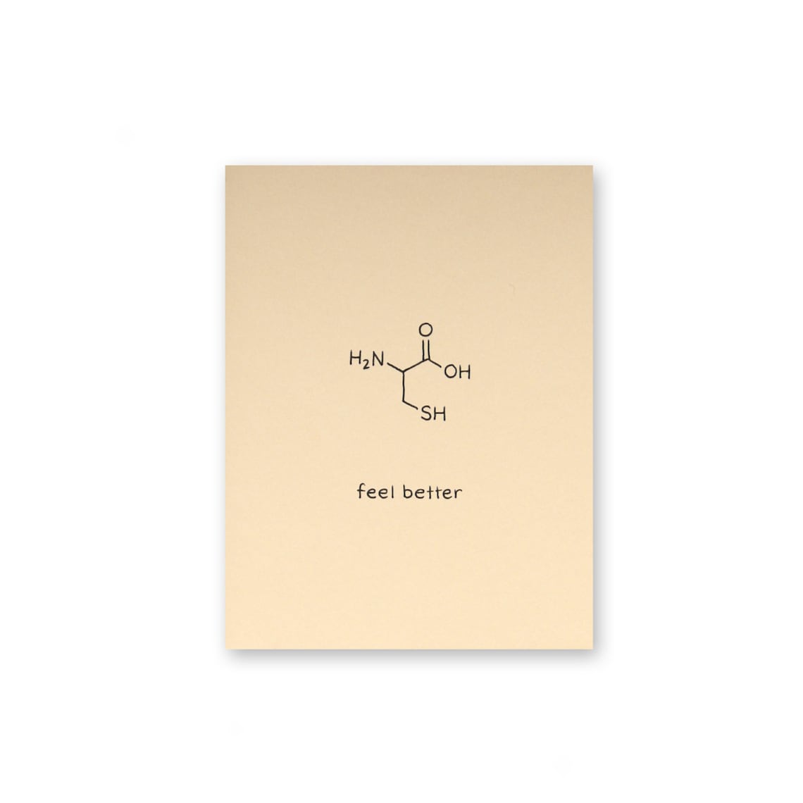 Science Get Well Card Chemistry Chicken Soup Amino Acid - Etsy