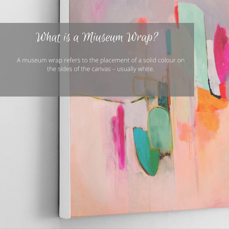 Ready to Hang, Large FRAMED Abstract Art Painting Print on Canvas ...