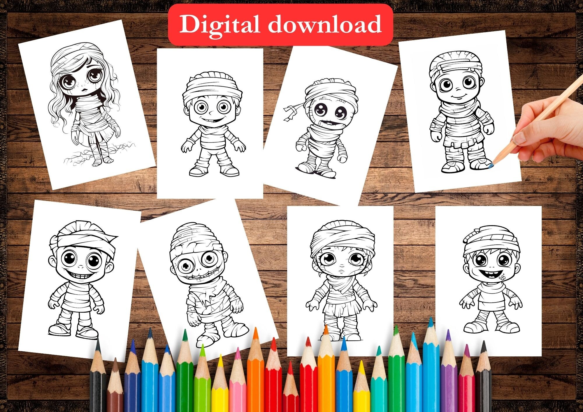 PRINTABLE - Halloween Coloring Pages for Kids: Treating Halloween With ...