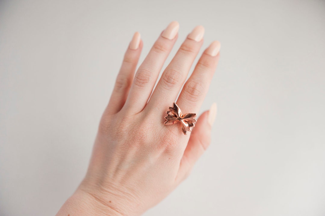 FARFALLE | Electroformed Copper Pasta Collection Ring - Etsy