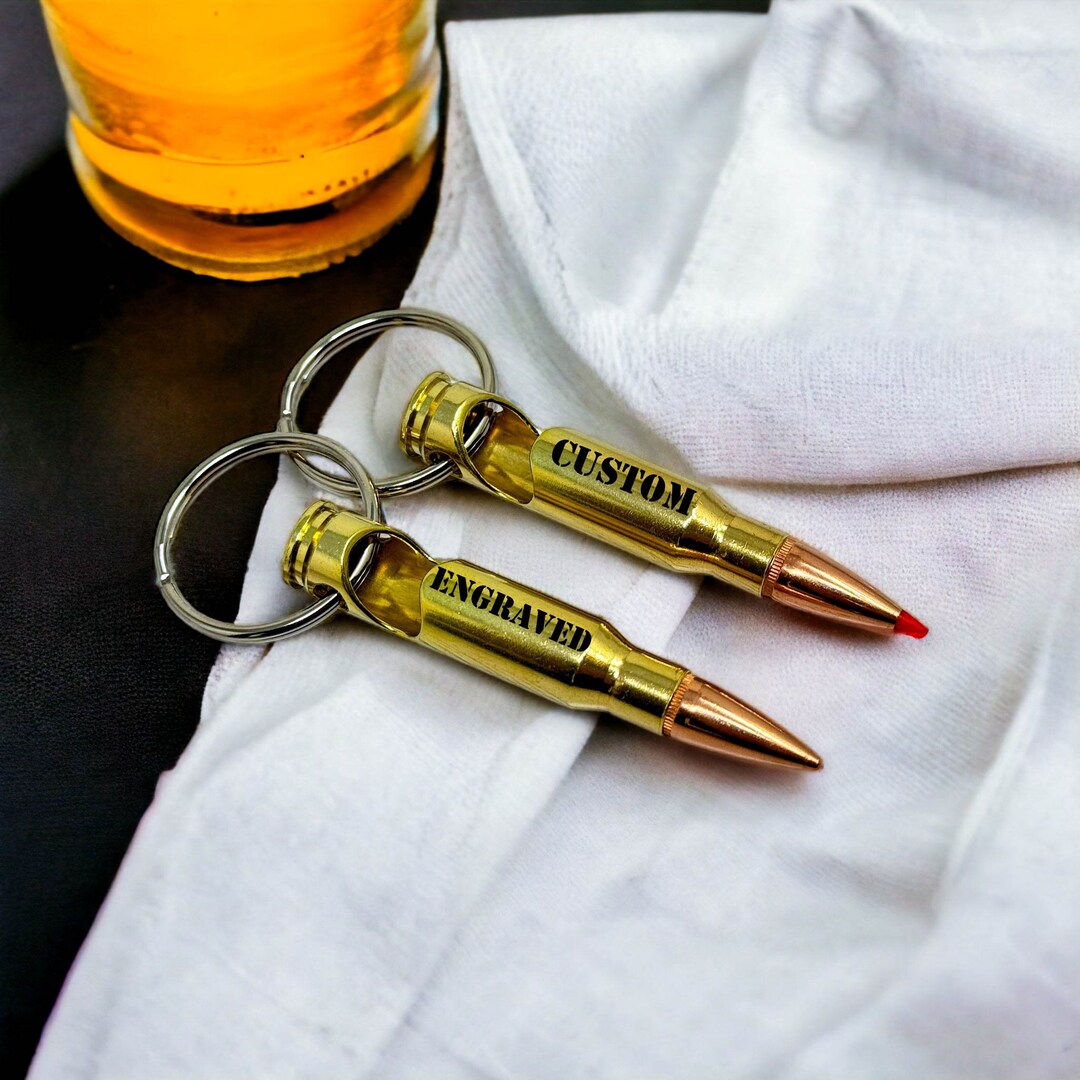 AR-10/.308 Bullet Bottle Opener-keychain-custom Engraved-personalized ...