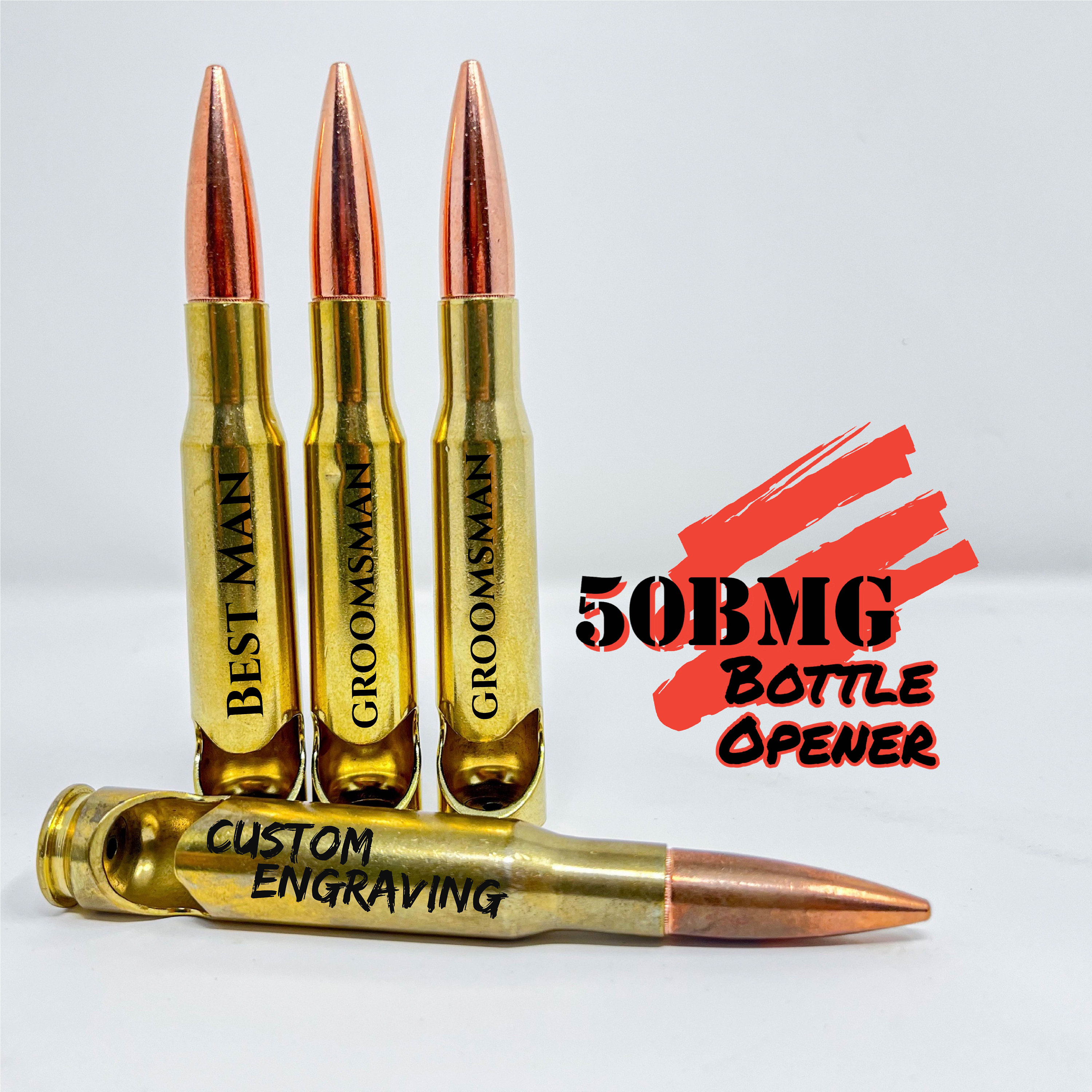 50 Caliber Bullet Bottle Opener Personalized Custom Engraved 50 BMG Groomsmen Gift Fathers Day Gift Gifts for Him Bottle Opener Etsy UK