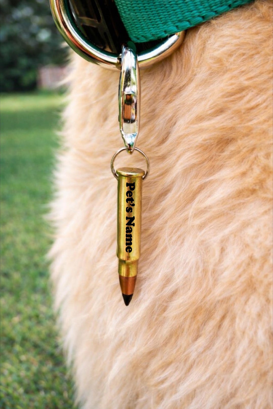 Personalized Bullet Pet ID Tag - Custom Engraved Dog Tag - Etsy