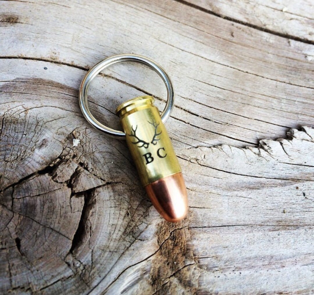 9mm Bullet Keychain once Fired-custom Engraved-handmade-gifts - Etsy