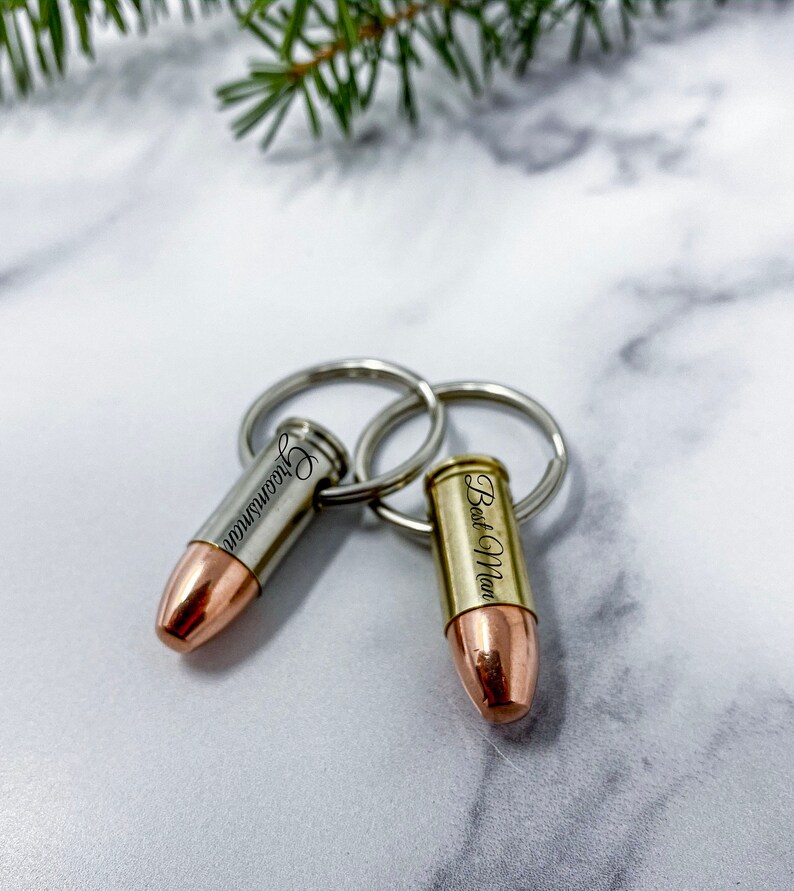 9mm Bullet Keychain Once Fired-Custom Engraved-Handmade-Gifts | Etsy