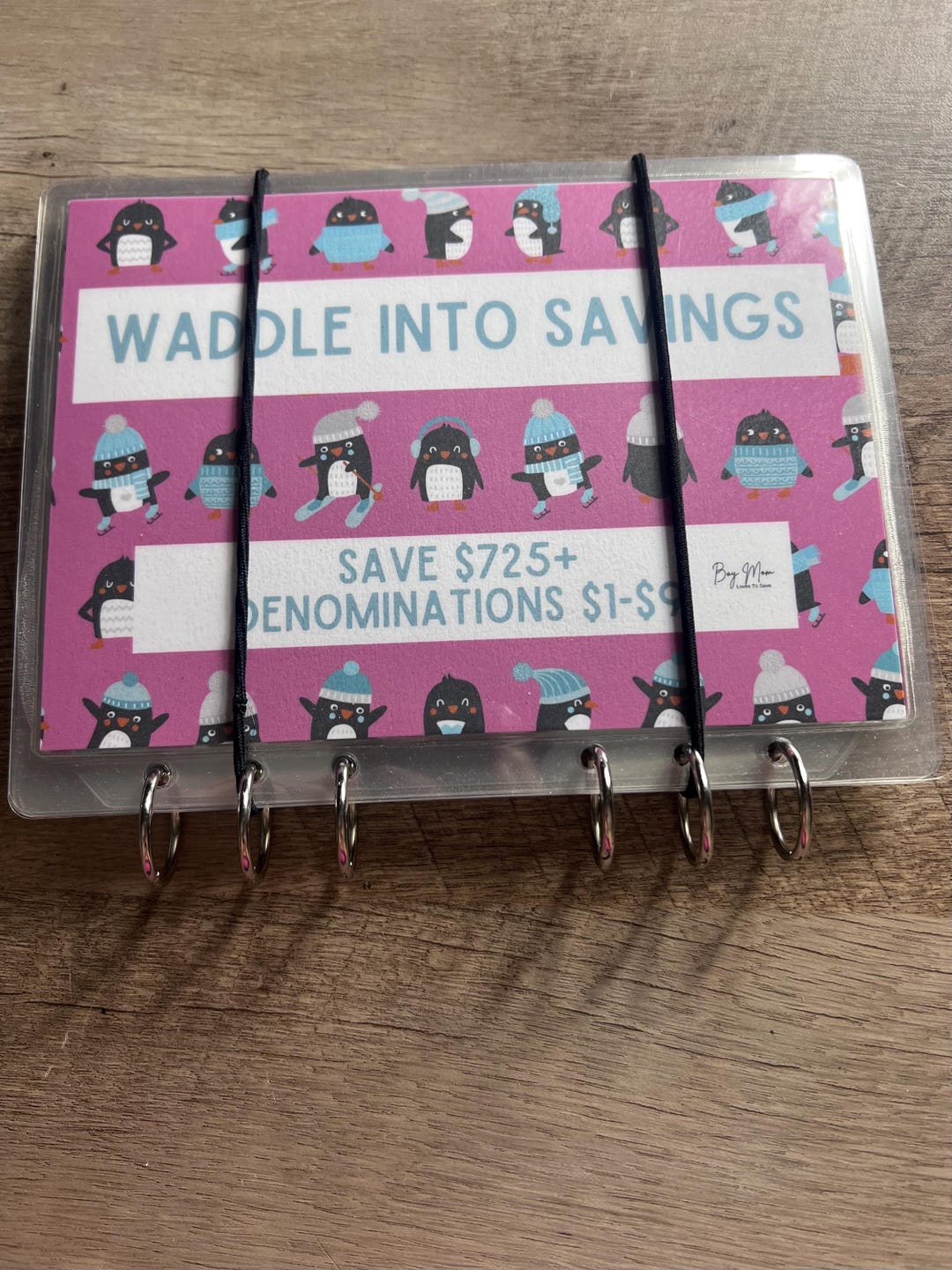 Waddle Into Savings Challenge Book || Save 725+ || 11 Laminated Mini ...